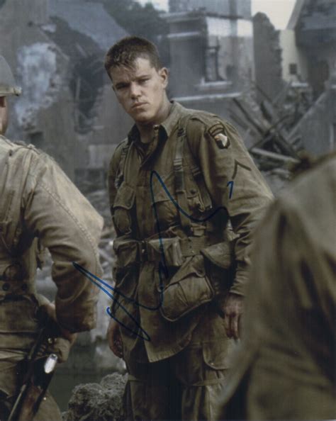Matt Damon Saving Private Ryan Authentic Genuine Signed Image Coa Uacc Racc