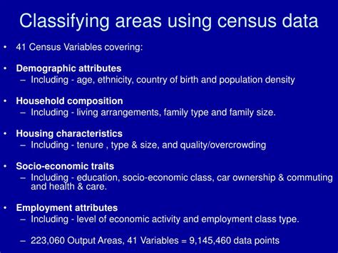 ppt using k means clustering to classify census areas esrc research