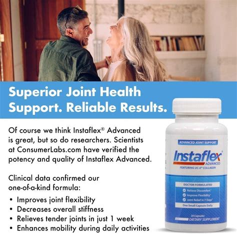 Instaflex Advanced Joint Support Supplement Doctor Formulated With Uc