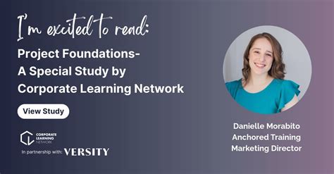 Project Foundations A Special Study By Corporate Learning Network