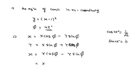 solved use the principal axes theorem to perform rotation of axes to