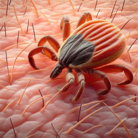 Microscopic Parasites Seen Under Electronic Microscope Stock