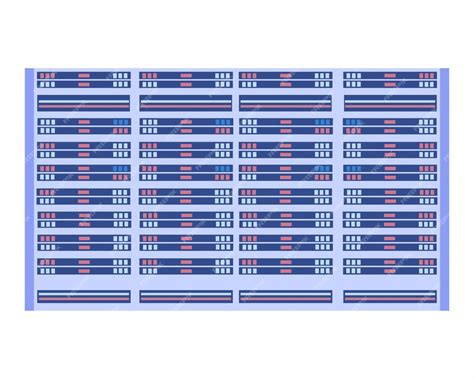 Premium Vector Server Rack Room Concept Of Cloud Computing Data