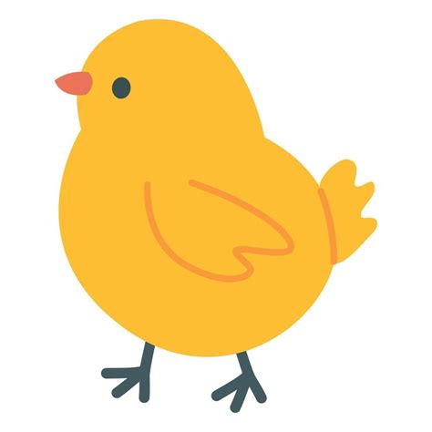 Cute Easter Chick Vector Illustration 41917621 Vector Art At Vecteezy