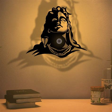 Adiyogi Lord Shiva Design Shadow Lamp Homcraft