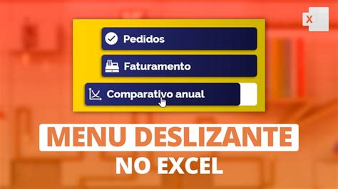 Como Fazer Um Menu Deslizante No Excel Youtube