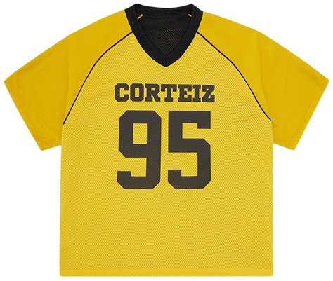 Buy Corteiz 95 Reversible Mesh Jersey Blackyellow Crtz0314 274 Goat