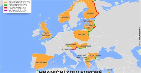 Mapa Płotów Granicznych W Europie Wykoppl