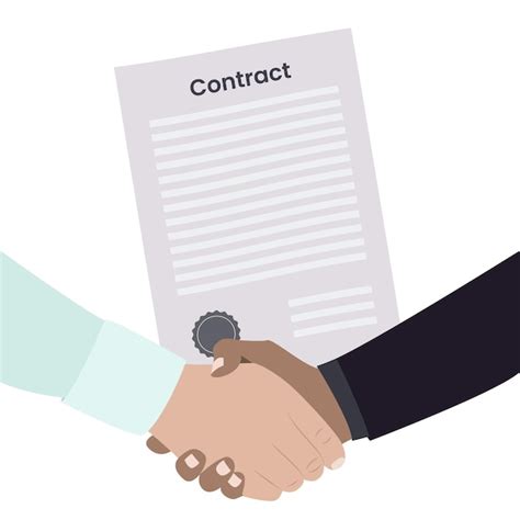 Premium Vector Contract Agreement Partnership Business Vector