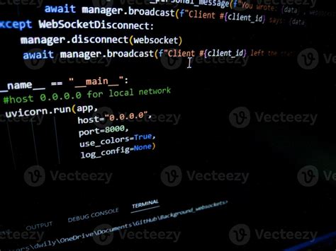 Programming Code On A Computer Screen Source Code Photo Technology Background Stock