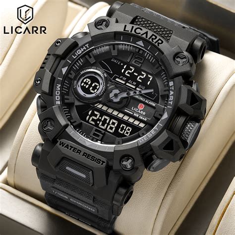 Jual Licarr Jam Tangan Pria Anti Air Olahraga Analog Digital Santai