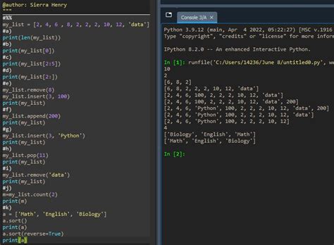Sierra Henry On Linkedin Dailydata Databysierra Pythonlist Python Example Pythoncoding