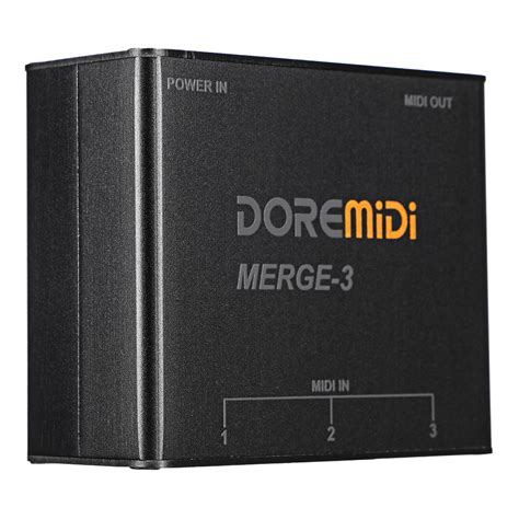 doremidi midi interfaces controller merger 3 midi input 2 midi output support usb power merge 3