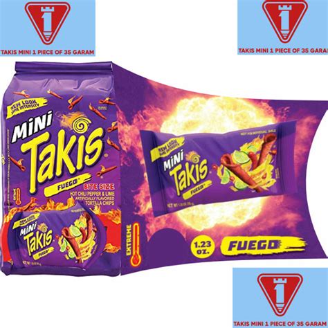 Mini Takis Mini Fuego Tortilla Chips Hot Chili Pepper And Lime Imported Pack Of 1 35 G 𝐢𝐦𝐩𝐨𝐫𝐭𝐞𝐝