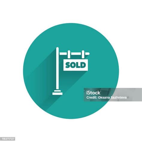 긴 그림자로 격리 된 텍스트 판매 아이콘흰색 매달려 기호 판매 스티커 판매 간판 녹색 원 버튼입니다 벡터 일러스트레이션 개념에 대한 스톡 벡터 아트 및 기타 이미지 Istock