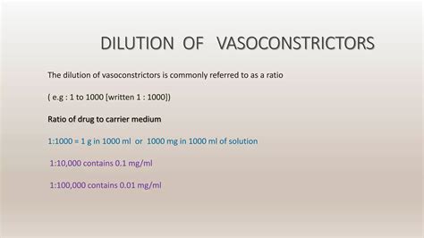 Vasoconstrictors Pptx