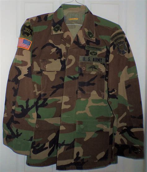 Us Army Special Forces Airborne Bdu Jfk Special Warfare Parachutist 7th