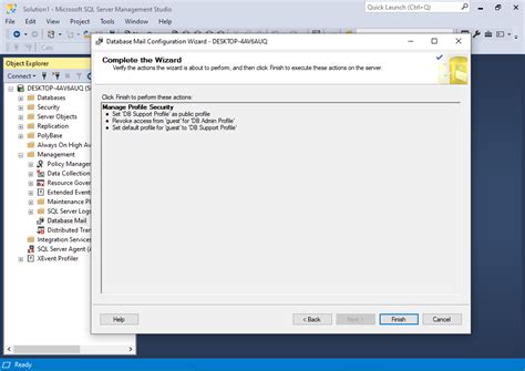 Set A Default Public Profile For Database Mail Ssms