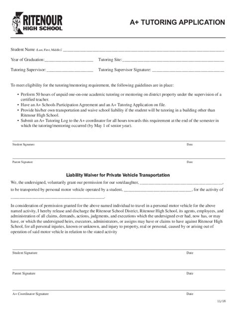 Fillable Online A Tutoring Agreement Fax Email Print Pdffiller