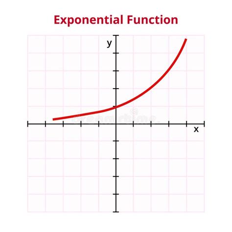 Vector Graph Or Chart Of The Exponential Function The Mathematical