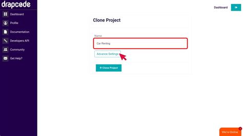 Create A Project By Cloning A Template Drapcode