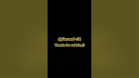 Thanks Gerrard C3l Youtube