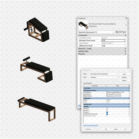 Download Revit Gym Equipment 30 Revit Fitness Families