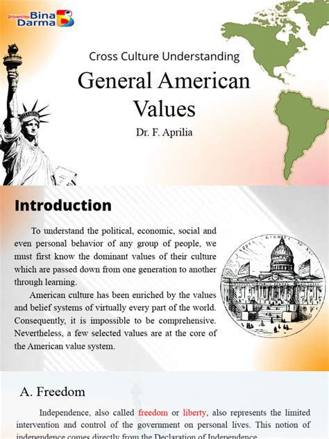 Materi 4 General American Values Ccu Pdf Individualism Volunteering