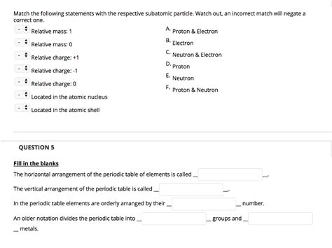 solved match the following statements with the respective