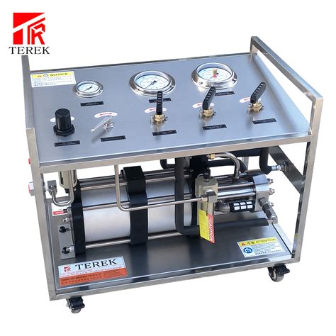 Double Drive Pneumatic Gas Booster Pump Cylinder Filling Machine Ultrahigh Pressure Driven