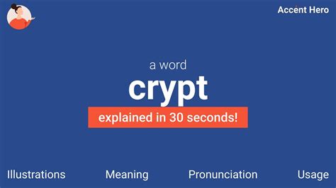 Crypt Meaning And Pronunciation Youtube