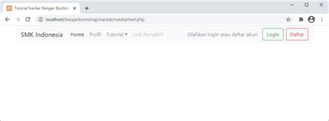 Tutorial Bootstrap 9 Navs Dan Navbar Bootstrap