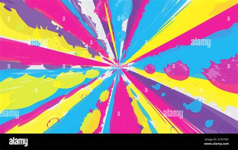Colorful And Fun Abstract Explosion Background Design Radiating From