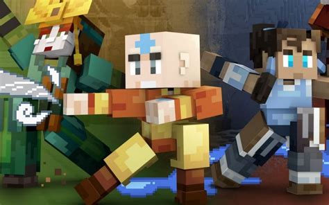 Minecraft X Avatar Korra I Aang Dołączają Do Kanciastego świata