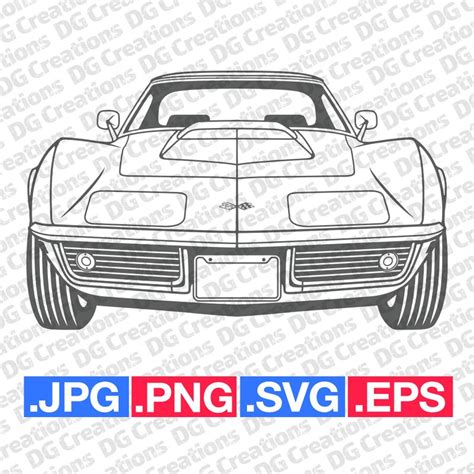 Corvette Svg Etsy