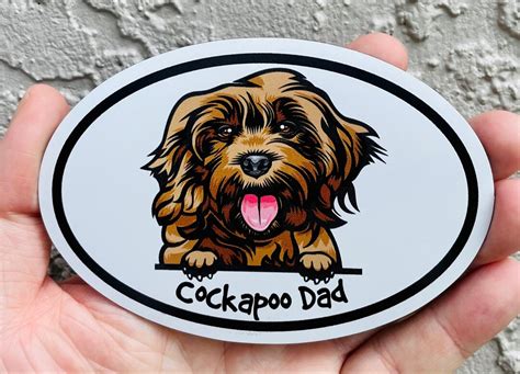 Cockapoo Dad Magnet Cockapoo Dog Breed Magnetic Car Decal