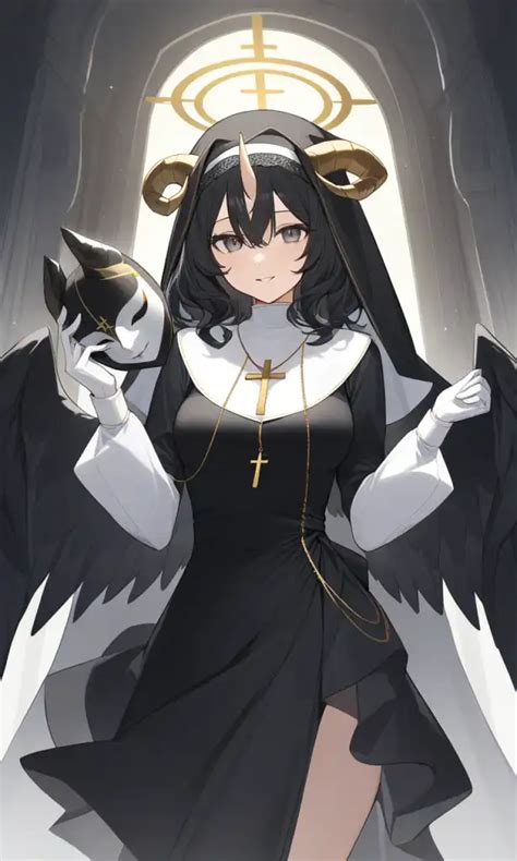 The Enigmatic Girl In Black A Veiled Surprise Ai 작품 Pixai