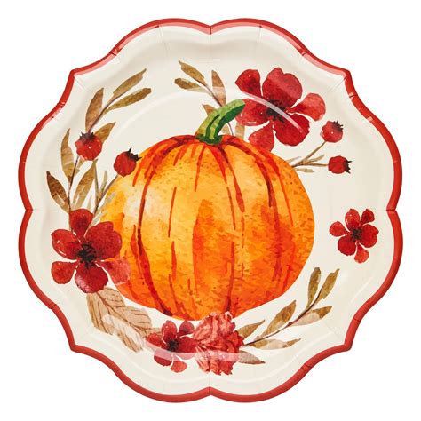 Sophistiplate Autumn Foliage Paper Dinner Plates Berings