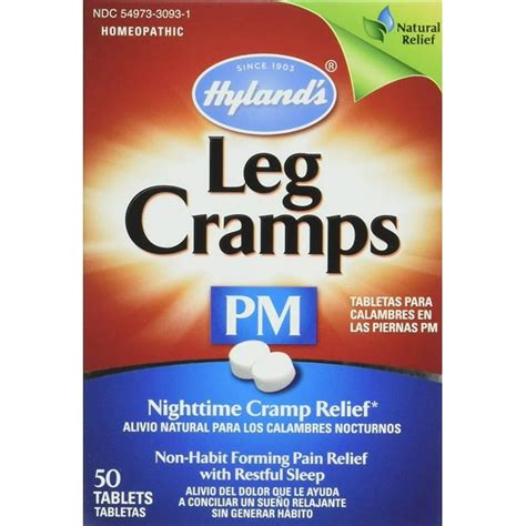 Hylands Nighttime Leg Cramps Relief Homeopathic Medicine 50 Tablets