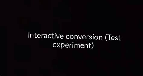Interactive Conversion Test Experiment By Blackswords2003 On Deviantart