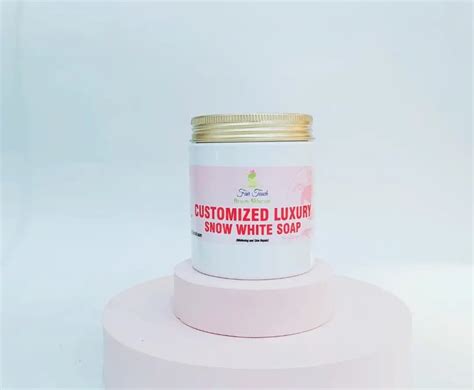 Customized Luxury Snow White Soap