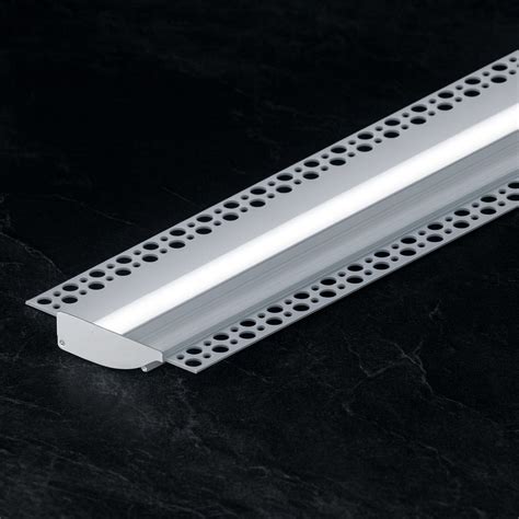 98mm X 19mm Plaster In Cove Profile White With Opal Pc Diffuser 2m