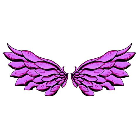 Angel Wings Neon Vector Art Icons And Graphics For Free Download