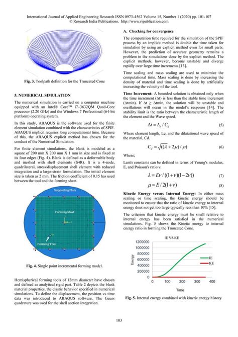 Single Point Incremental Forming Of Sheet Metalpdf Physics Science