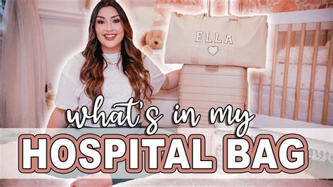 Whats In My Hospital Bag First Time Mom Youtube