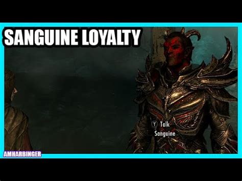 The Elder Scrolls 5 Skyrim Sanguine Loyalty Side Quest Walkthrough