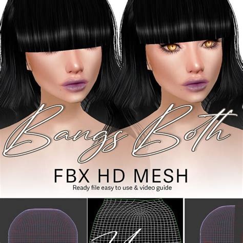 Bangs Hd Mesh And Opacity Xmf Fbx Namminliz