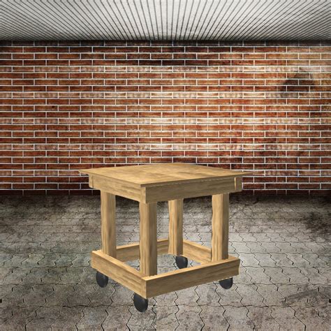Build Your Own Workbench Rolling Square Table Plans Download Quick