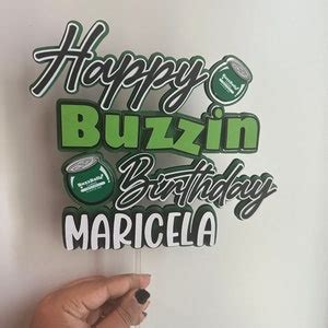 Buzzballz Inspired Birthday Cake Topper Tequila Party Decor Etsy