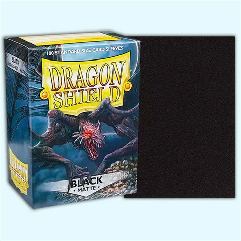 Sleeves Tcg Dragon Shield Black Matte Deck Protector Sleeves 100